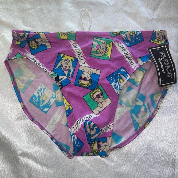 PLAYBOY | Accessories | Playboy Swimwear Lifeguard Print Swim Briefs ...